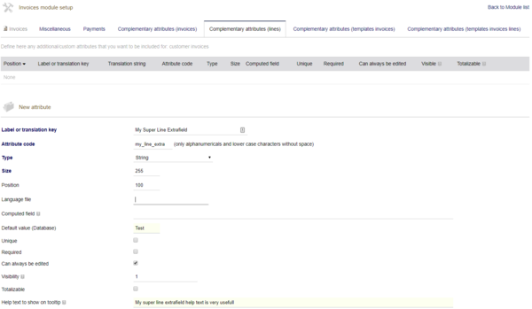 Add Extrafields on PDF Models - Dolibarr ERP CRM Wiki