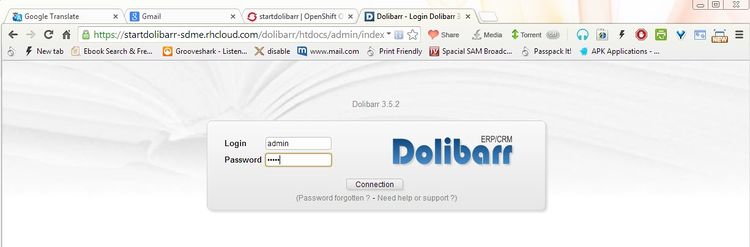 Cloud with Redhat OpenShift Flex - Dolibarr ERP CRM Wiki