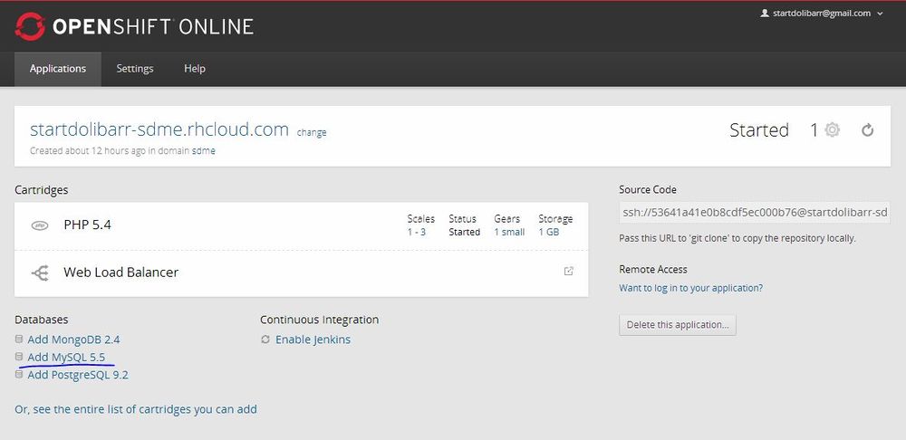 Cloud with Redhat OpenShift Flex - Dolibarr ERP CRM Wiki